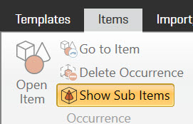 Display Sub Items